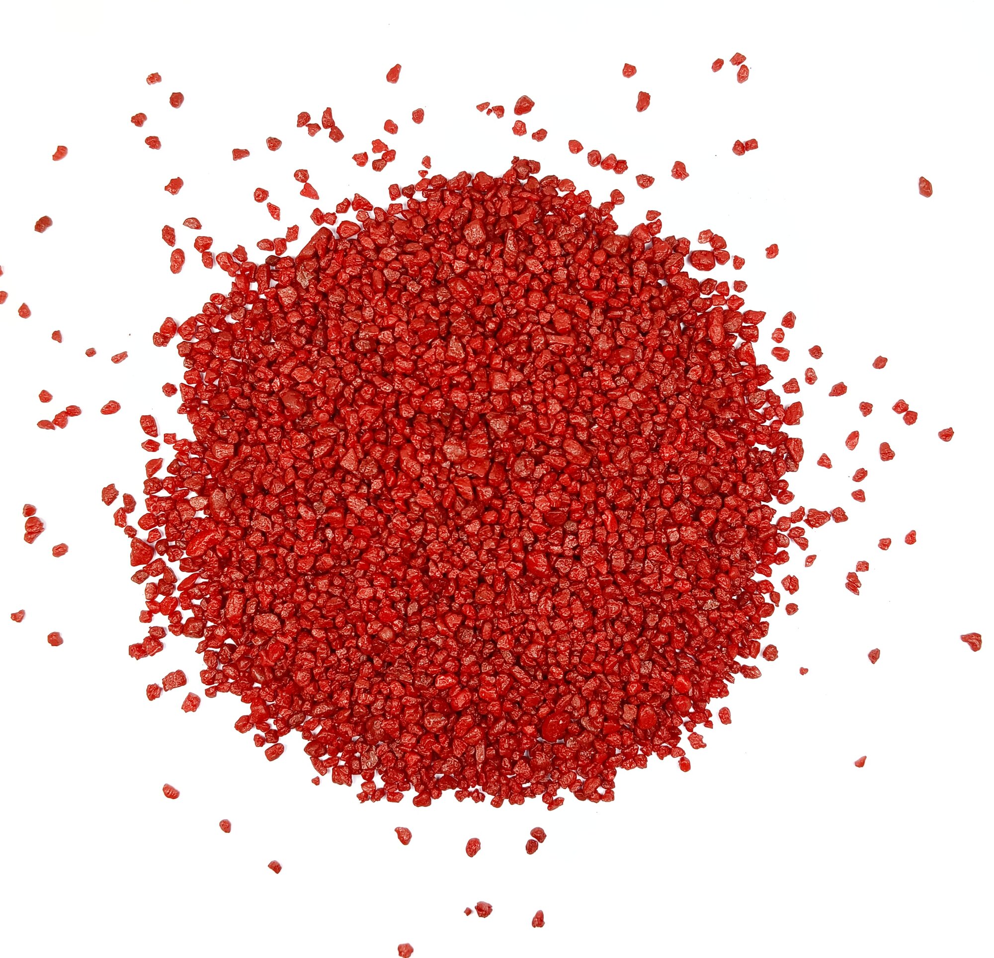 Кварцевый песок АКД красного цвета, фракция 2-5мм, 1кг