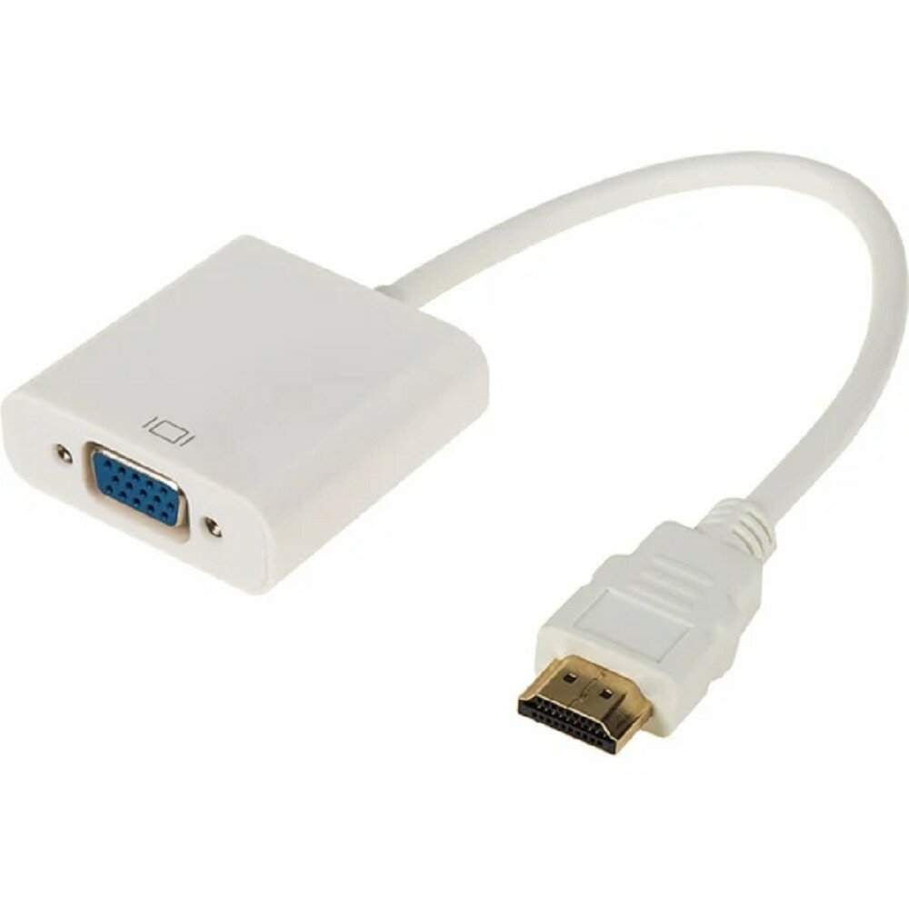 Переходник штекер Rexant (17-6934) HDMI - гнездо VGA, провод+ шнур стерео 3,5мм с питанием