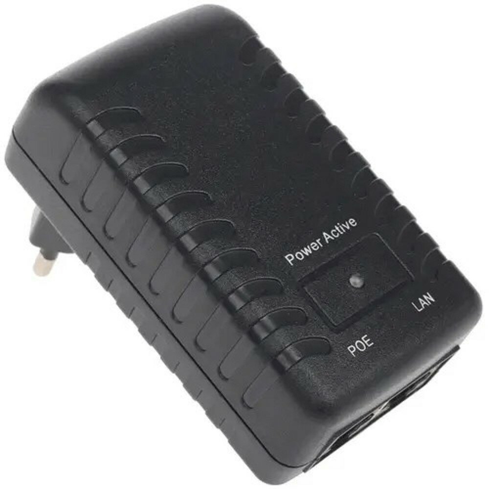 Orient переходник SAP-48POE 1A, PoE инжектор питания 48W, AC 100-240V DC 48V, 1.0A, вход: RJ45 LAN 10 100, выход: RJ45 PoE тип B 4 5+,7 8- ,