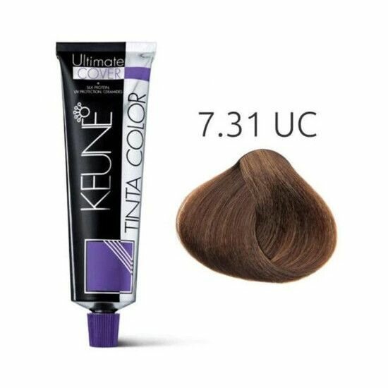 KEUNE TINTA COLOR NO. 7.31 UC, 60ml - краска для волос Средний блондин золотисто-пепельный