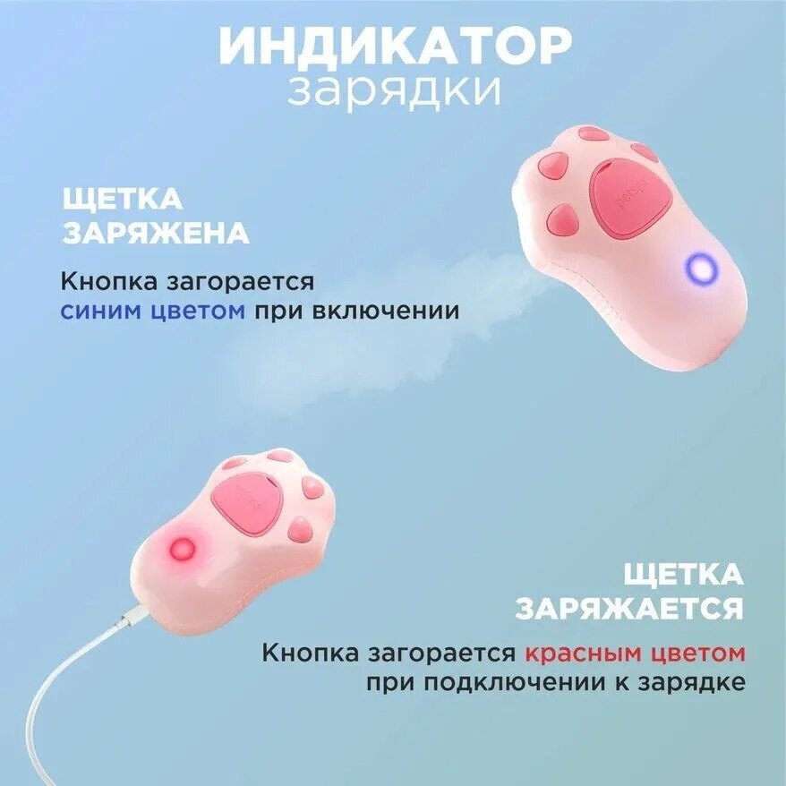 Щетка для животных с паром силиконовая