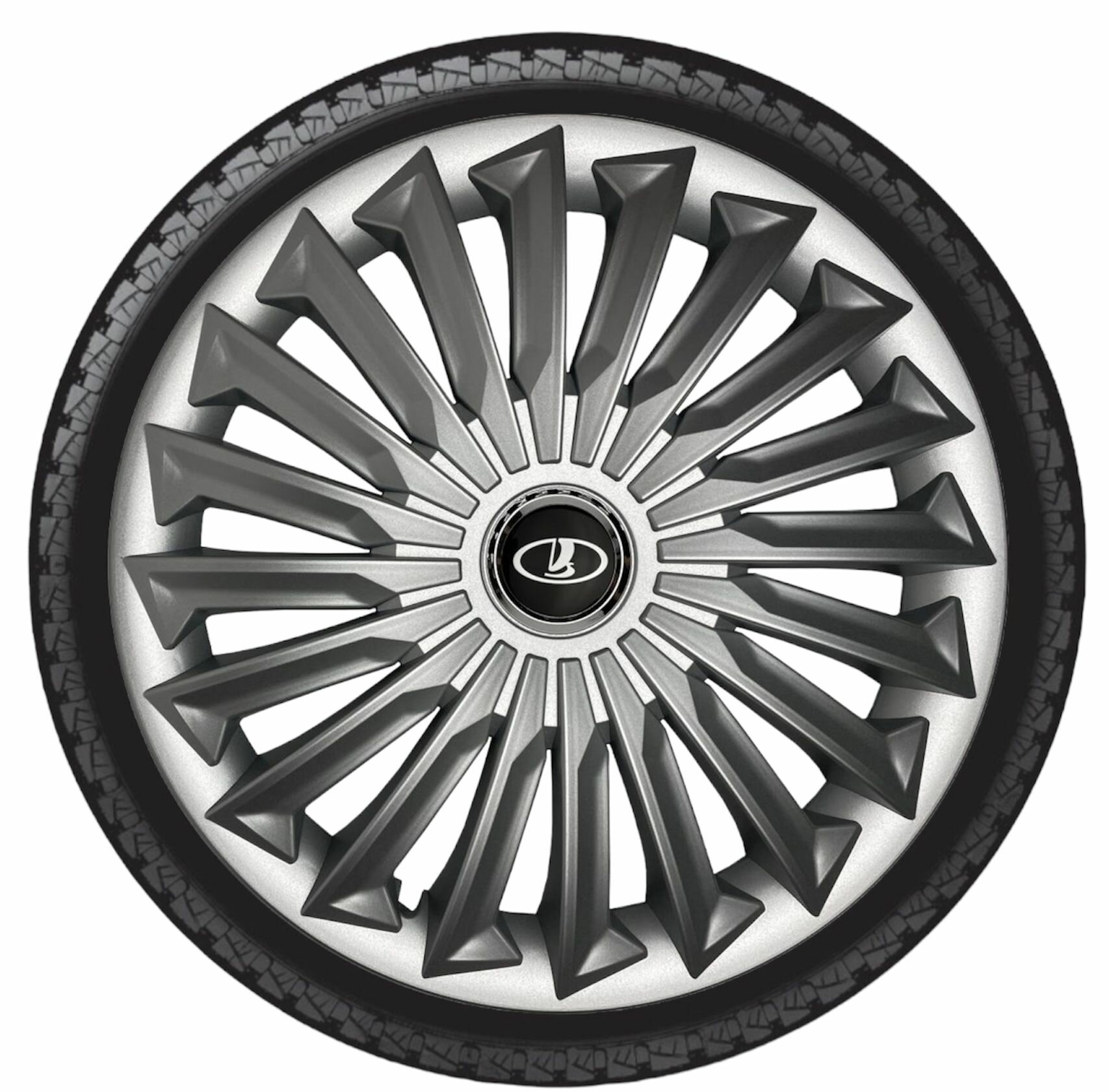 Автомобильные колпаки на диски Jestic джой лада R15", в комплекте 4 колпака