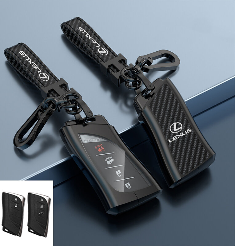 Металлический чехол для ключа Lexus A (карбон)