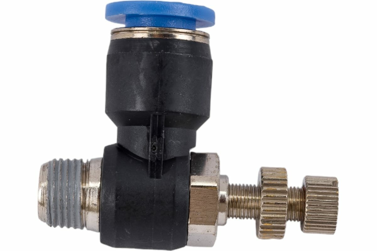 SHPI Фитинг-дроссель (пневмодроссель) угловой с наружной резьбой M1/8 SC 08-01