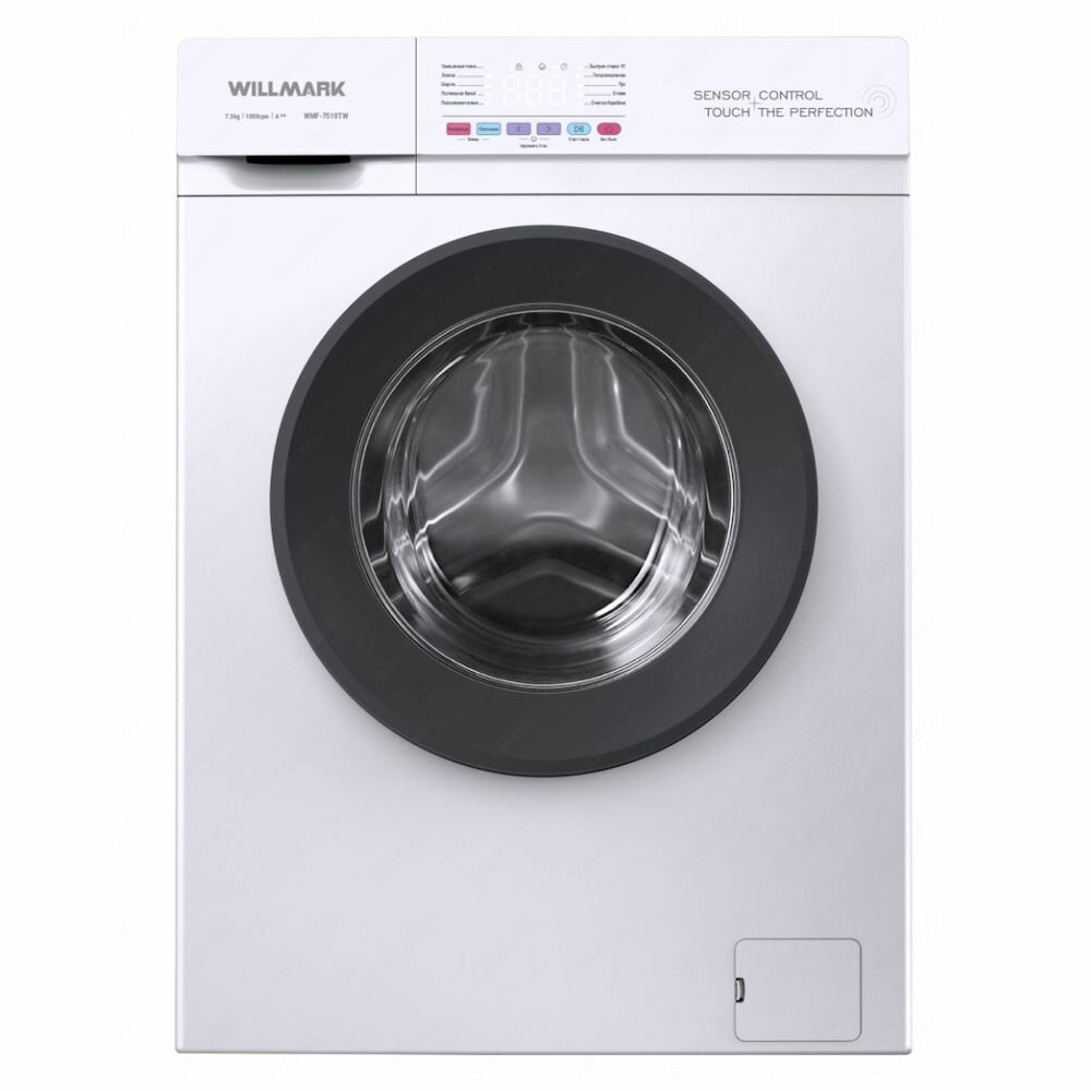 Стиральная машина WILLMARK WMF-7510TW, белая, автомат, 7.5 кг