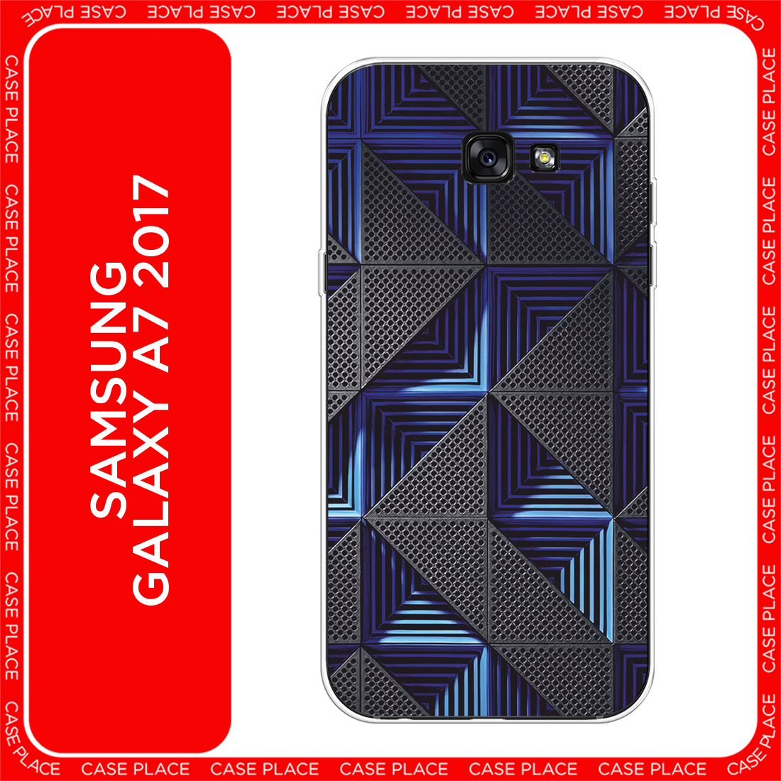 Чехол на Samsung Galaxy A7 2017 / Самсунг Галакси А7 2017 с принтом IBM