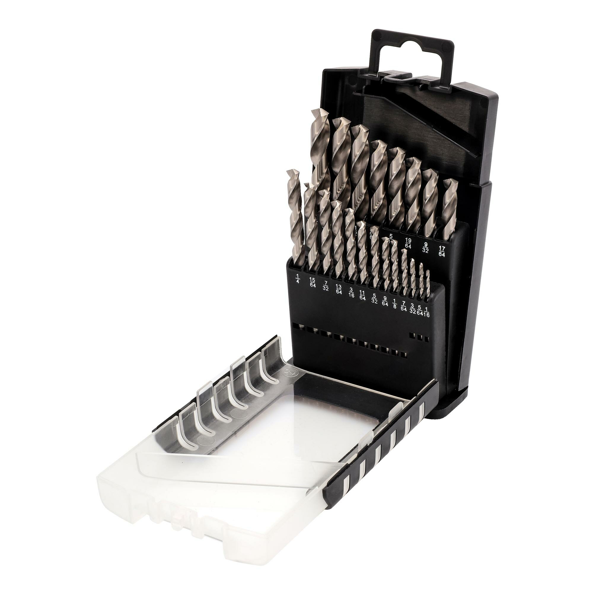 Набор сверл по металлу дюймовые H-Tools 1/16" -3/8" 21шт HSS-G 135° 214850ROHT