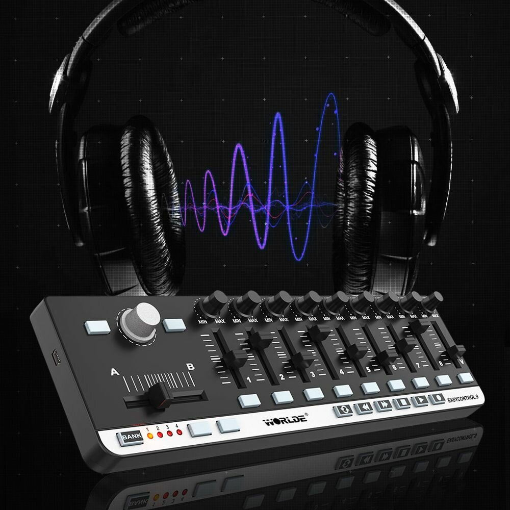 WORLDE EasyControl.9 MIDI-фейдер-контроллер — фото 1