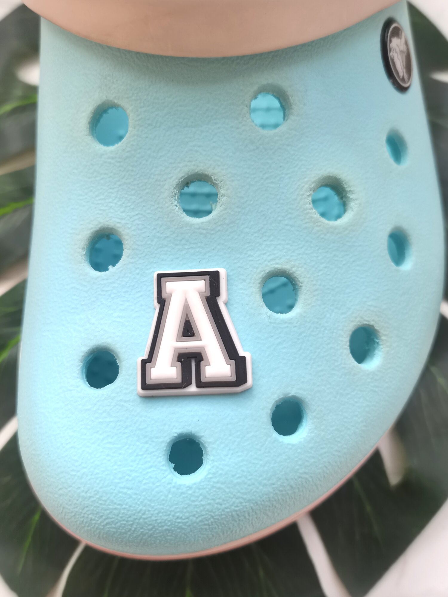 Джибитс на crocs Буква А