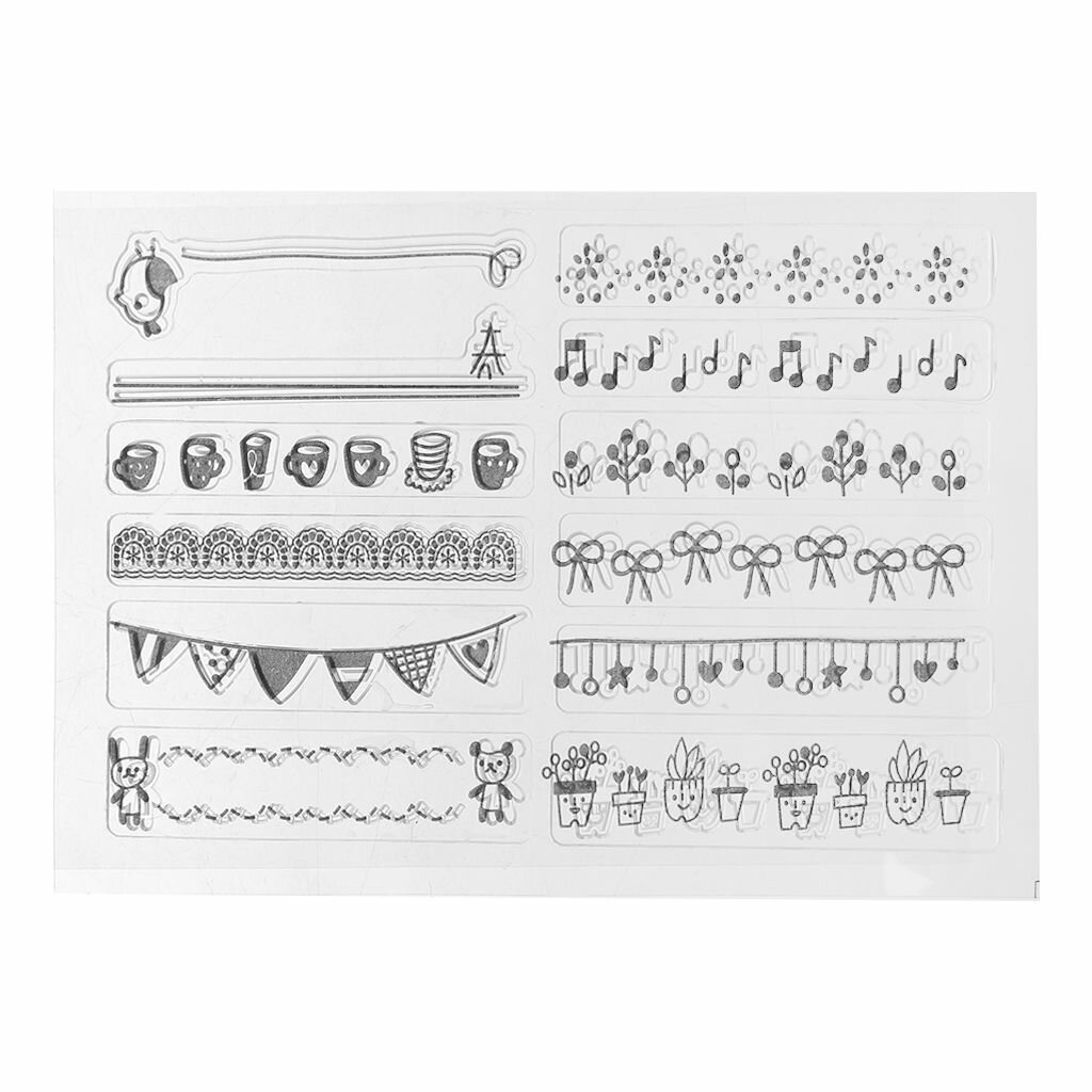Прозрачный силиконовый штамп YS-T009