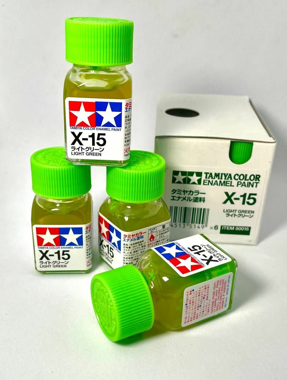 80015 Х-15 Light Green ( Светло-зеленая ) эмалевая краска Объем 10мл.