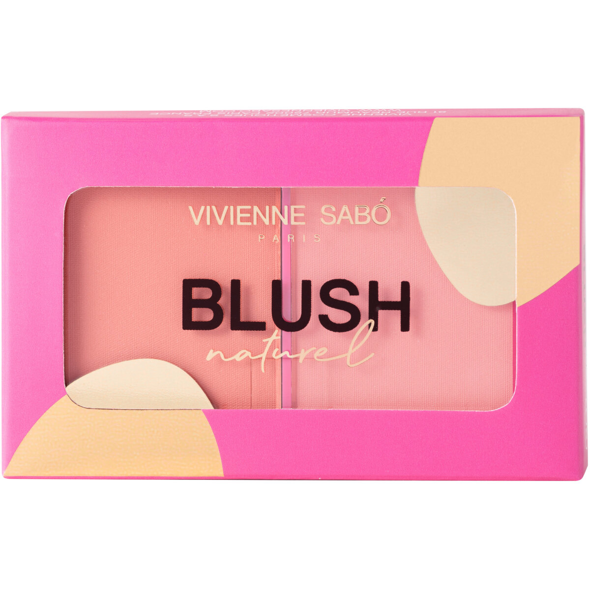 Палетка румян Vivienne Sabo Naturel, тон 02 Розовый, 6 гр