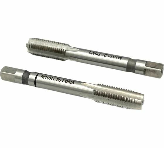 Машинно-ручной метчик TORNERI М10х1.25 комплект из 2-х штук Р6М5 019798