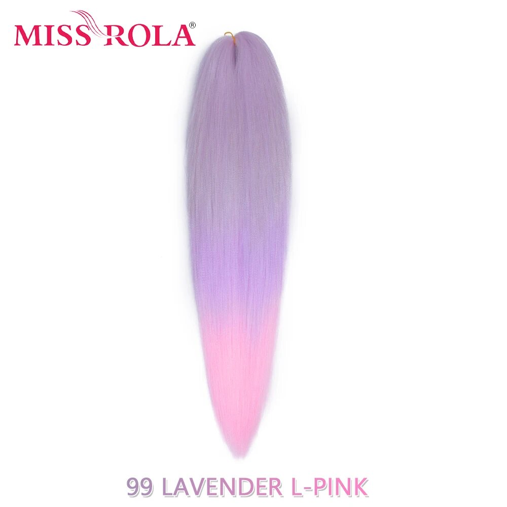Синтетические косы Miss Rola прямые, 28 дюймов, 100 г, 99 Lavender L-Pink