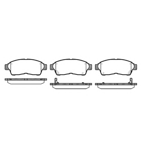 WOKING P502302 (0446505010 / 0446512500 / 0446512540) колодки дисковые
