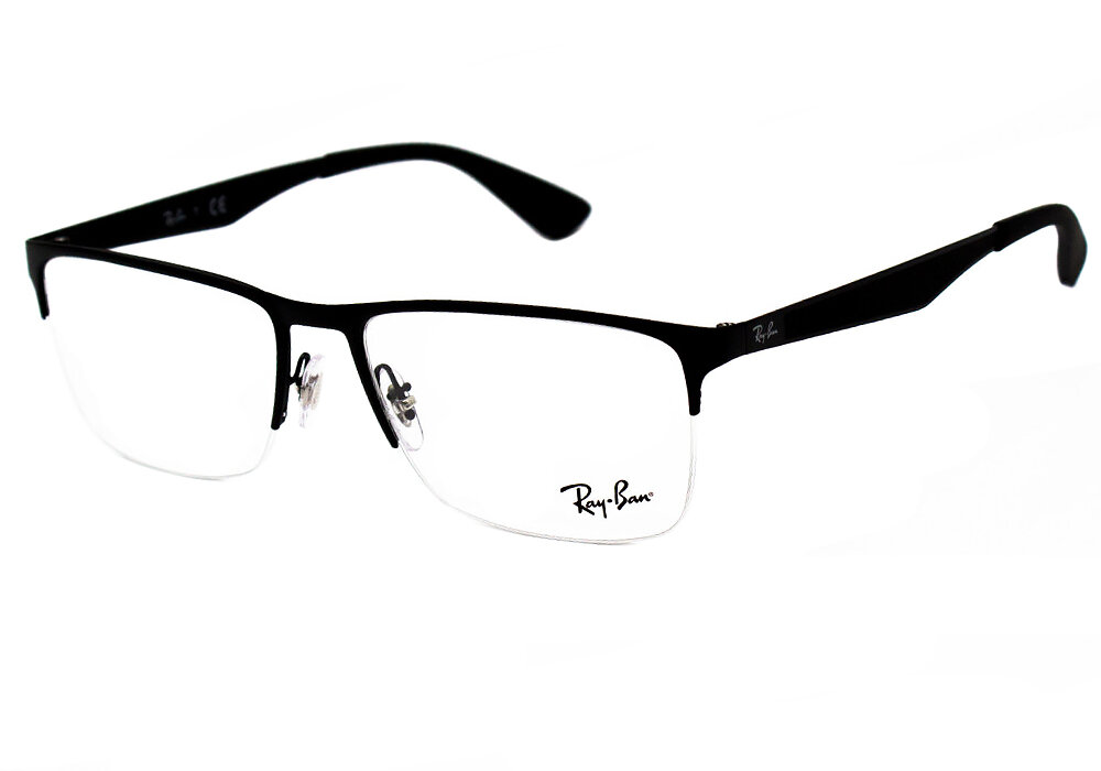 Оправа для очков Ray Ban RB 6335 2503 пол Мужской форма оправы Прямоугольная цвет оправы Чёрный