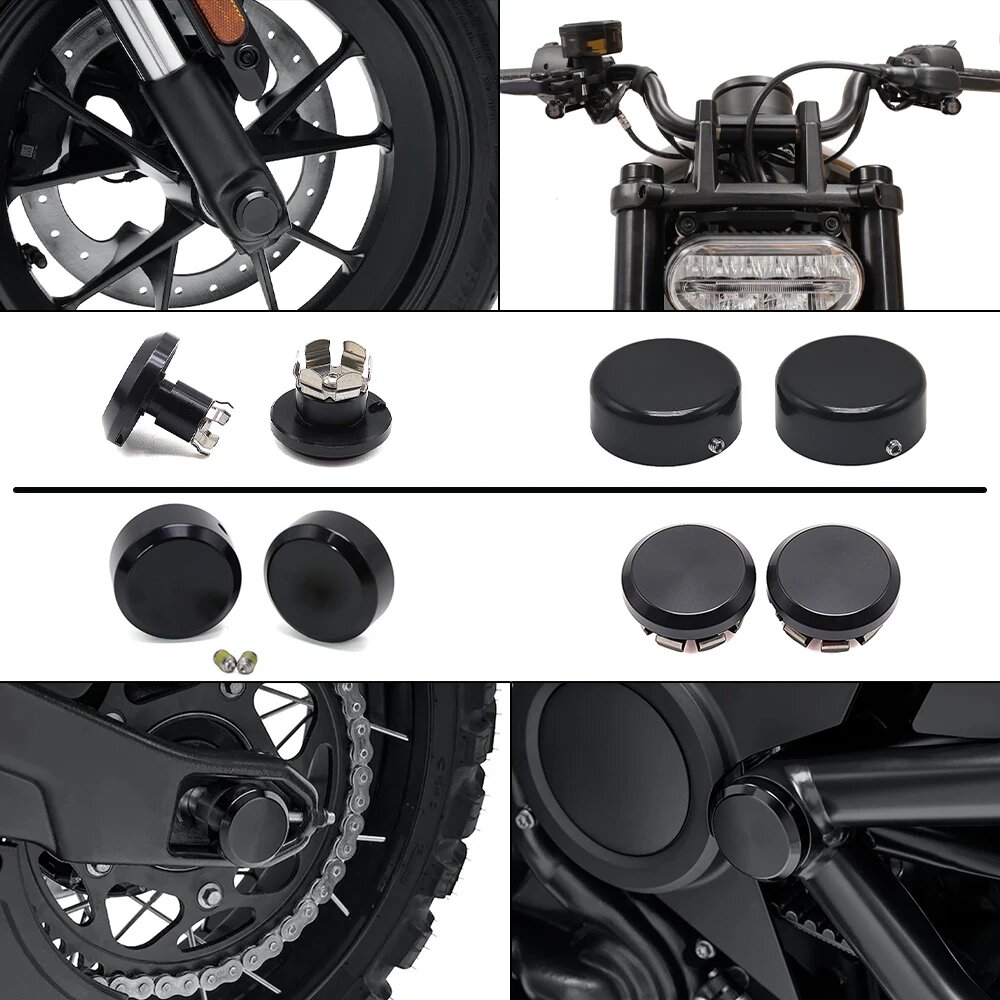 Черные чехлы для мотоцикла Harley-Davidson Sportster S, Color: E