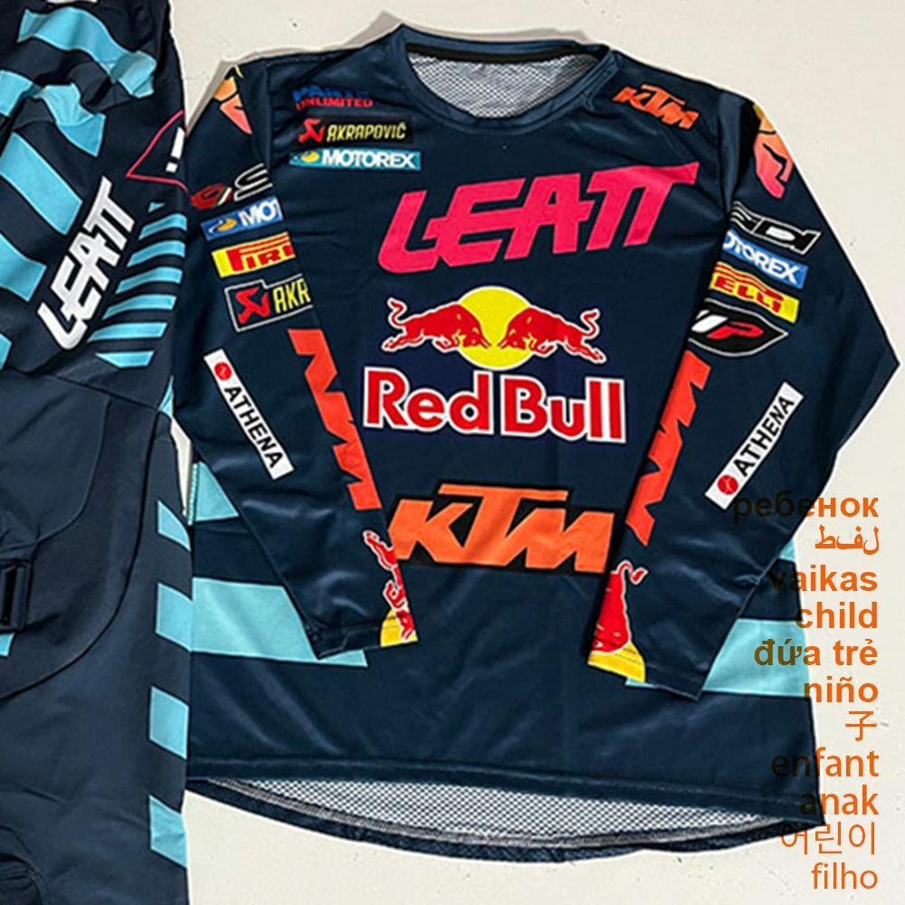 LEATTSPORT детский мотоцикл из джерси для мотокросса MX мальчик девочка Склон гоночная одежда