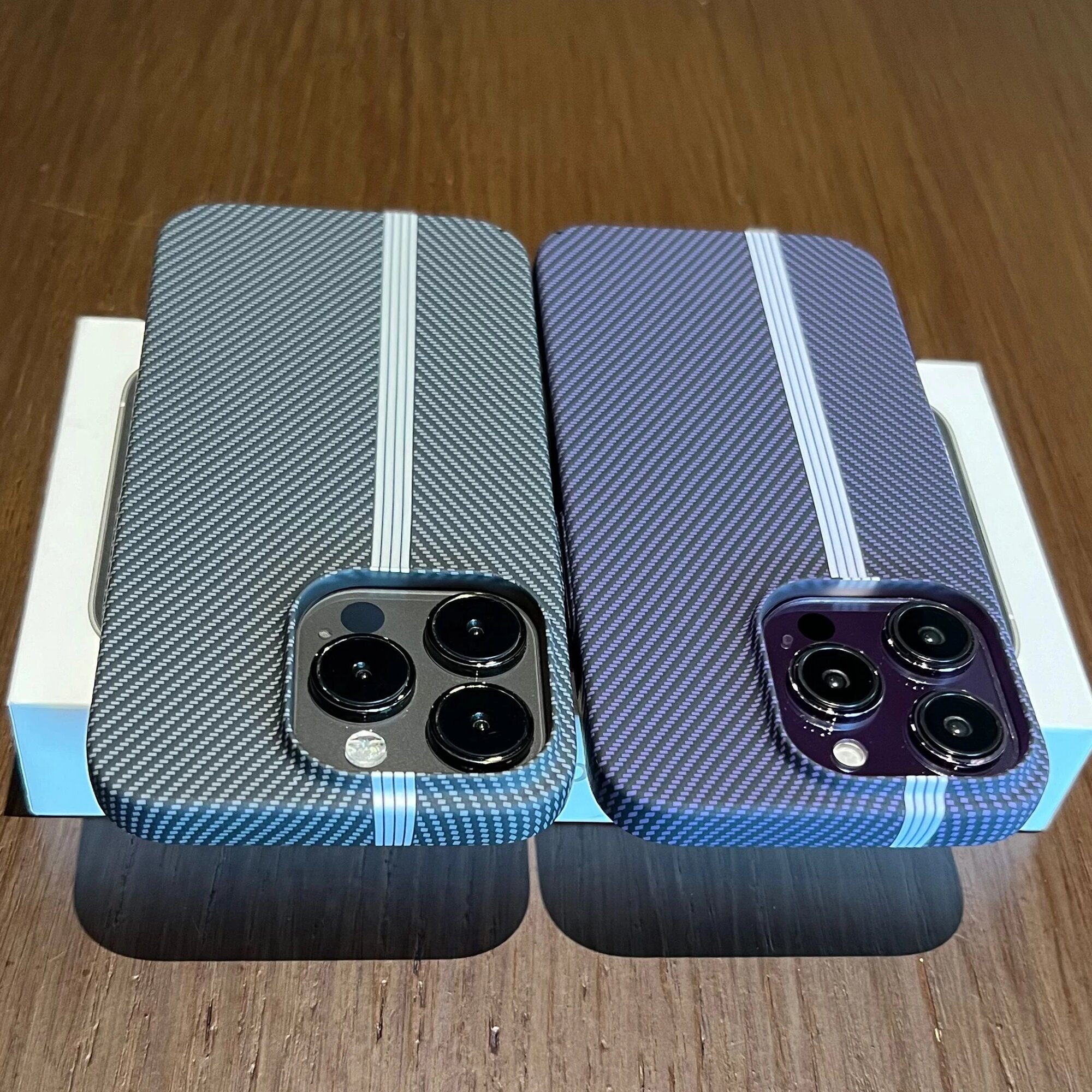 Чехол для iPhone 14 Pro Max SD NV, карбон — фото 1