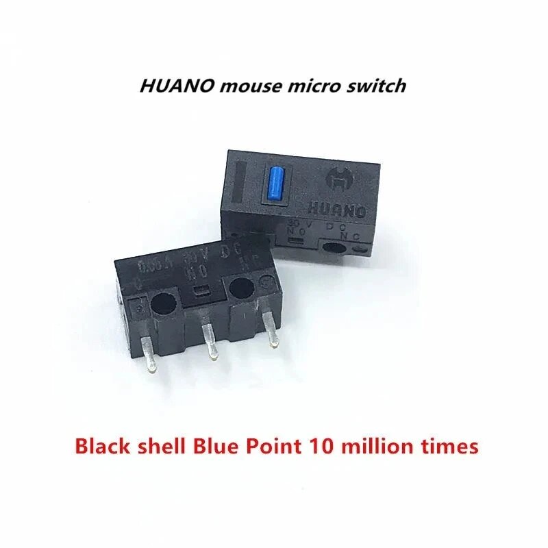HUANO микропереключатель мыши, синий корпус, Blue point