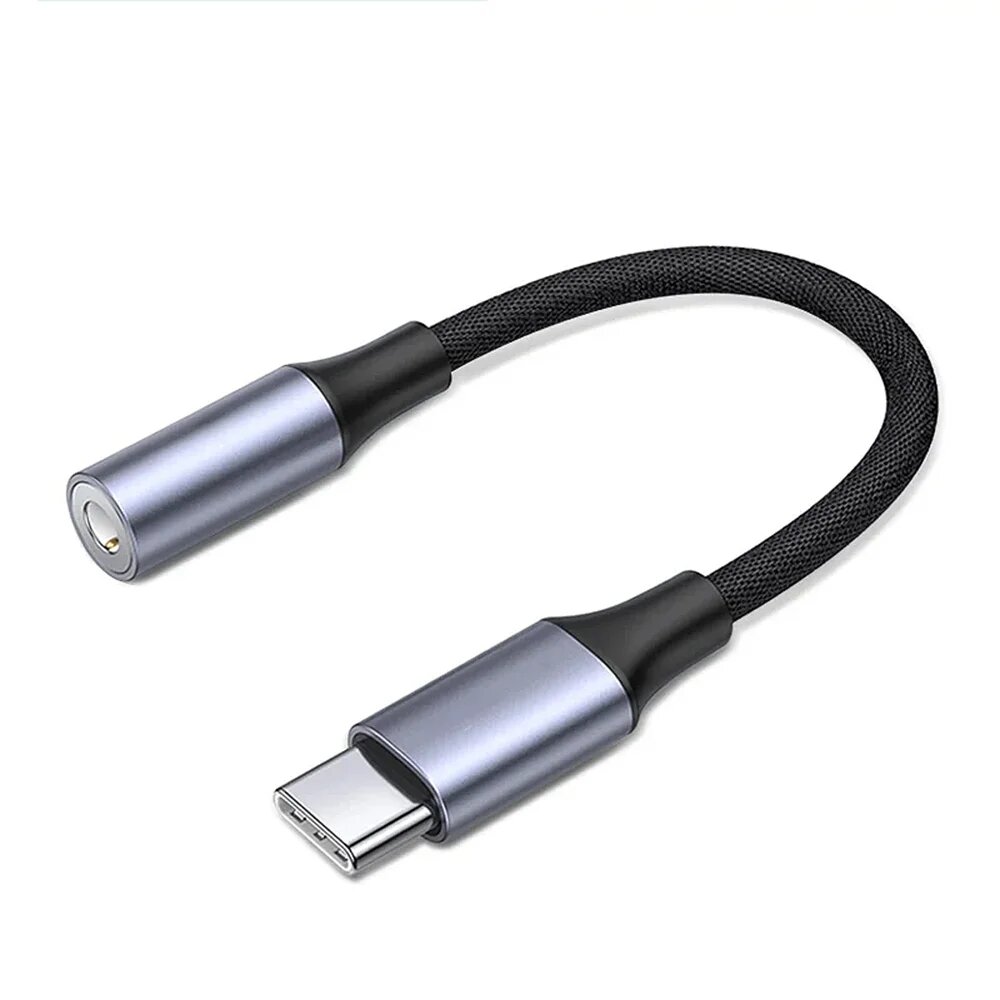 Hi-Fi USB Type C to 3.5 Jack Адаптер для наушников USB-C 3 5 мм Аудиокабель-конвертер для iPhone 15 серии Samsung Galaxy Huawei Xiaomi HiFi Standard