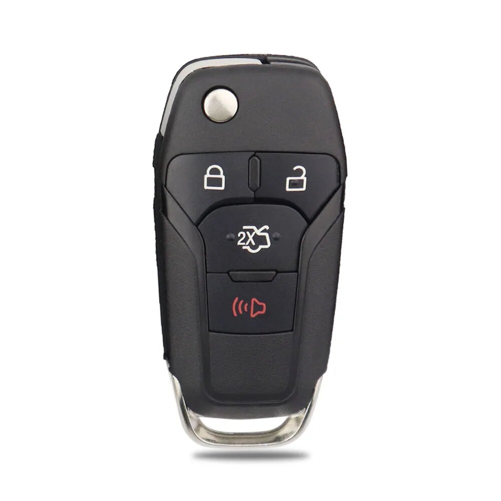 Ключ для Ford F150 F250 F350, черный, 4 Buttons