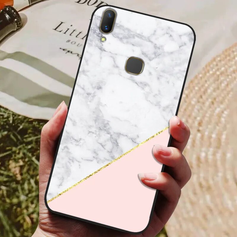 Чехол для Vivo Y85 1723 V9, силиконовая задняя крышка, чехол для vivo Белый, 23, For vivo V9 Youth