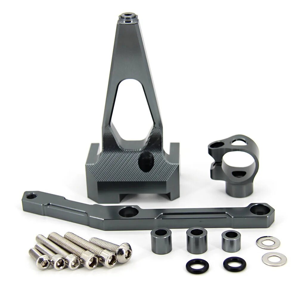 Демпфер рулевого управления серый Titanium stand