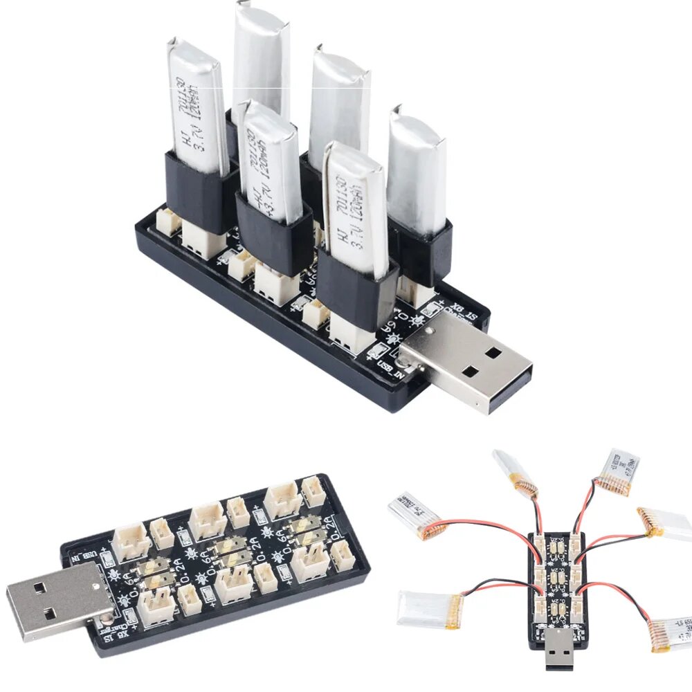 USB адаптер для зарядки LiPo аккумуляторов, 2 шт.