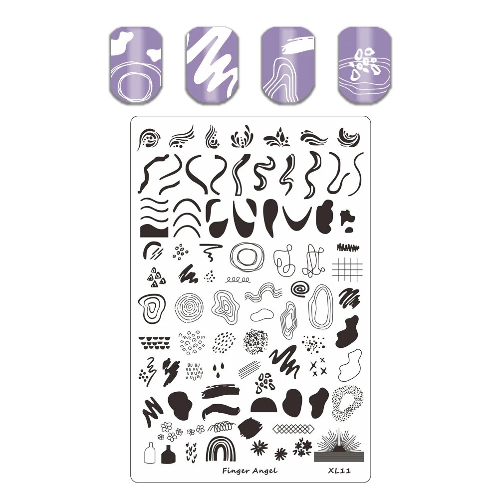 Finger Angel XL11 трафарет для стемпинга