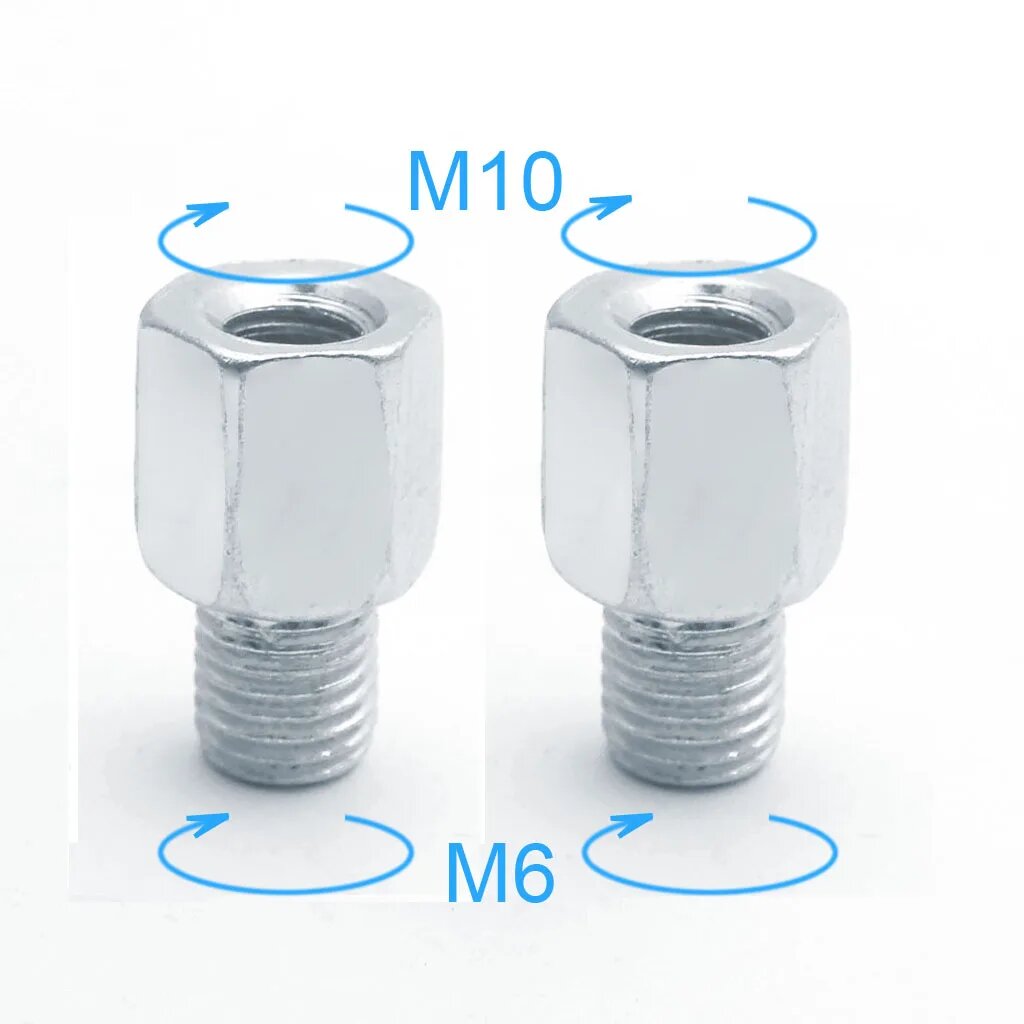 Адаптер переходник M10-M6 для мотоцикла, 2 шт.