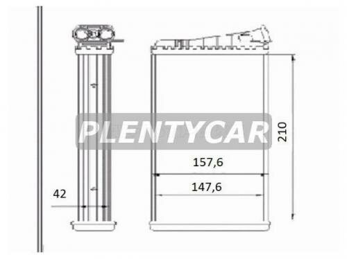 Радиатор отопителя салона opel omega b Sat STOP323950