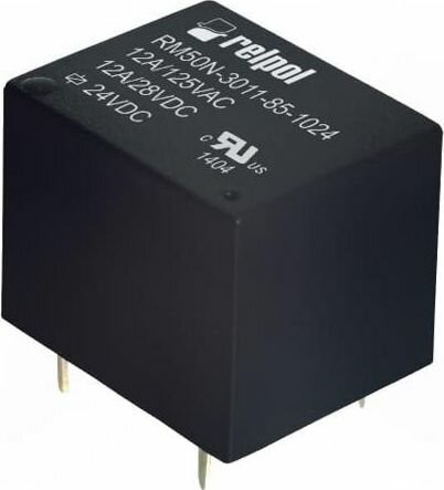 Реле RELPOL RM50N-3011-85-1024 Реле электромагнитное SPDT Uобмотки 24ВDC 12A/125ВAC 12А 1шт