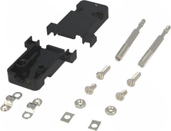 Корпус CONNFLY DSC-309-B, Корпус: для разъемов D-Sub; D-Sub 9pin, D-Sub HD 15pin; прямой, 1шт
