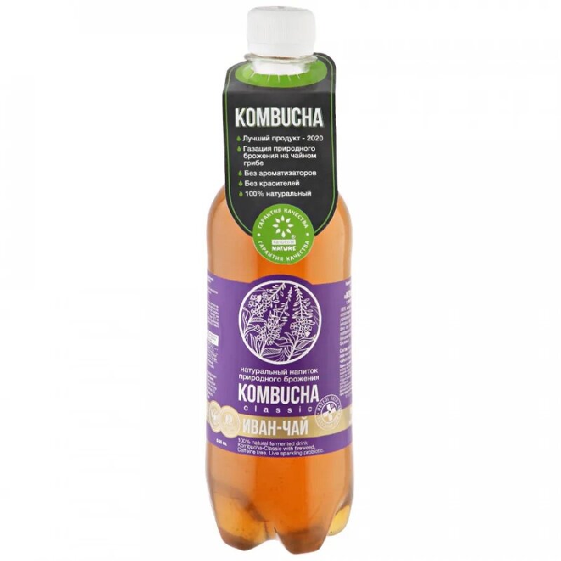 Напиток KOMBUCHA "CLASSIC" на иван чае /пэт/ 0,555л