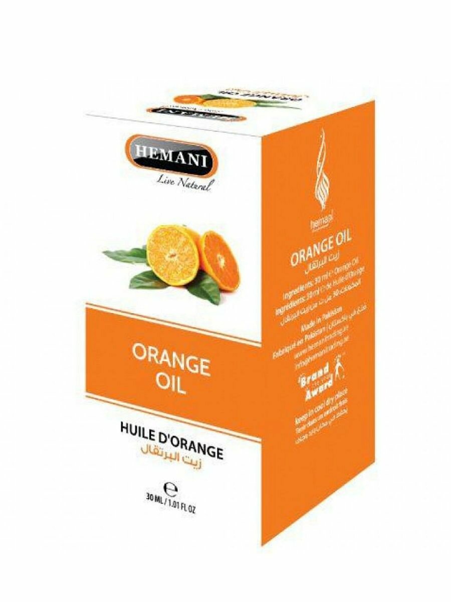 ORANGE OIL, Hemani (Масло апельсина, Хемани), 30 мл.