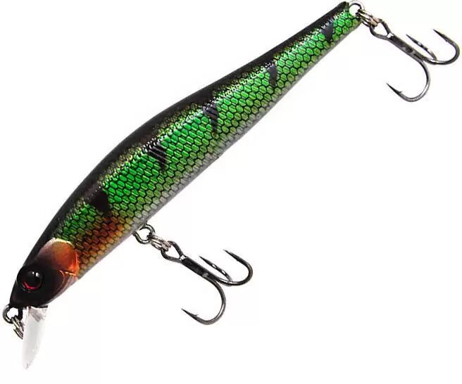 Воблер для рыбалки Mottomo LEO 70SP # Dark Perch, 70.0 мм, 5.3 г, заглубление 0.6-1.2 м, dark perch