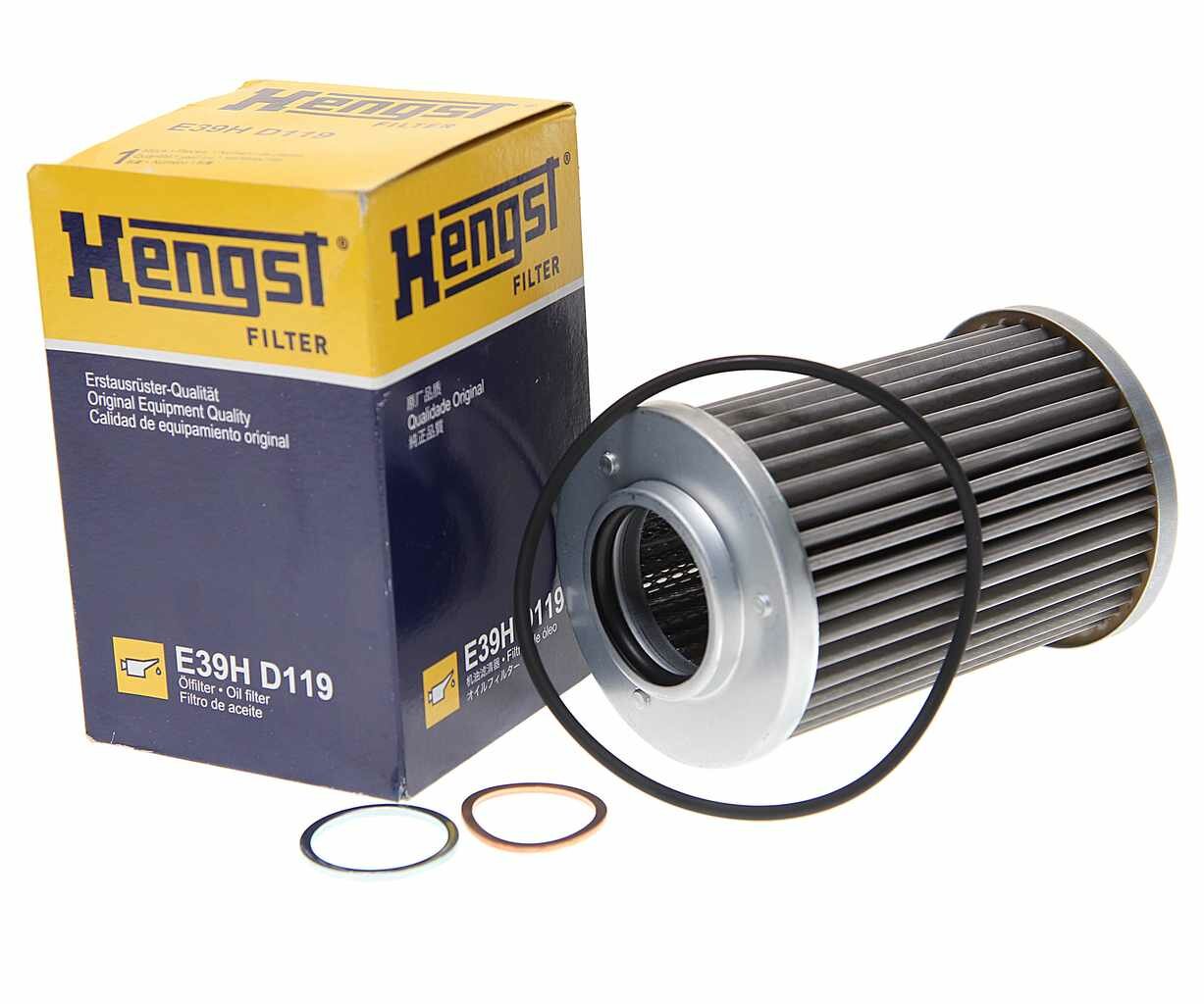 Фильтр масляный КПП DAF RENAULT (элемент), E39HD119, HENGST