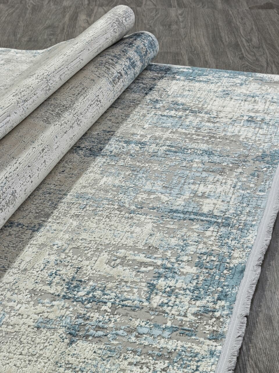 Ковер 2x4м турецкий Современный grey / blue — фото 1