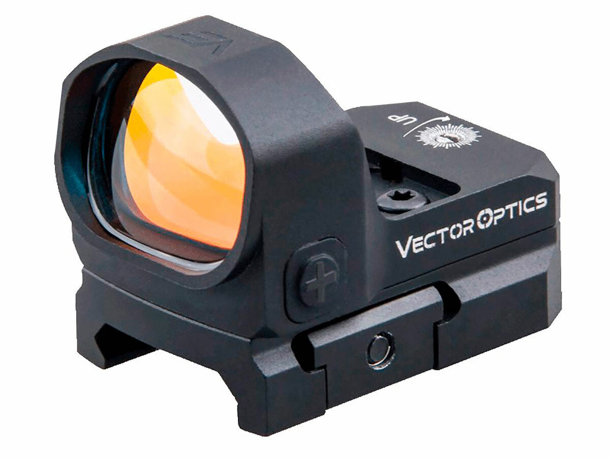 Коллиматор Vector Optics Frenzy-X 1х20х28 открытого типа на Weaver, точка 3 МOA красная, 8+2NV, IPX6, 56г, SCRD-35
