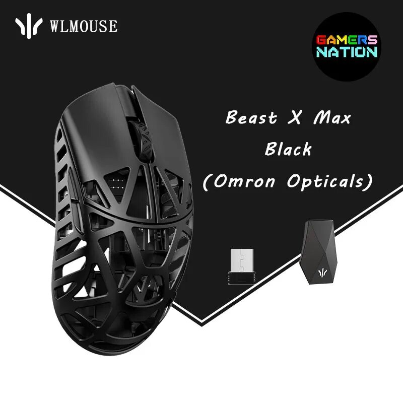 Wlmouse Игровая мышь беспроводная BEAST X MAX, черный