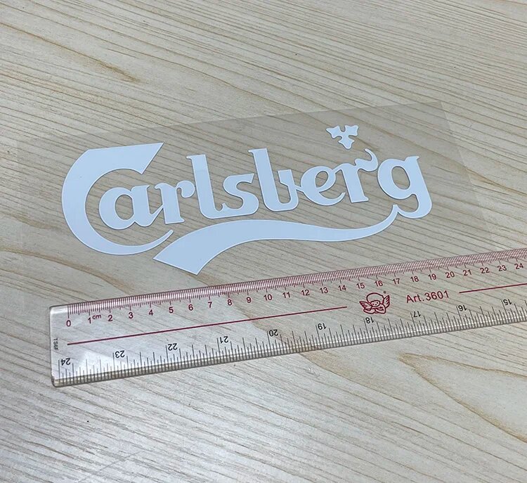Накладка Carlsberg, белая, UEFA 20 cm