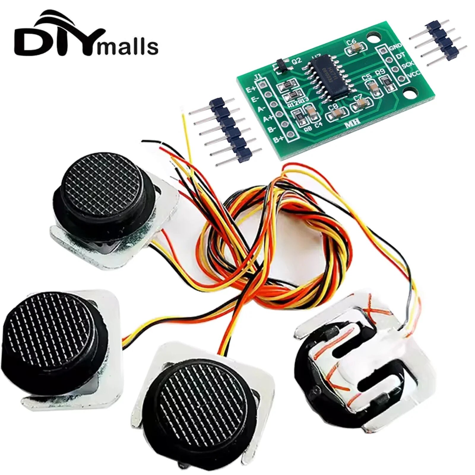 Датчик нагрузки DIYmalls 50 кг, Цвет: 4sensor 1module