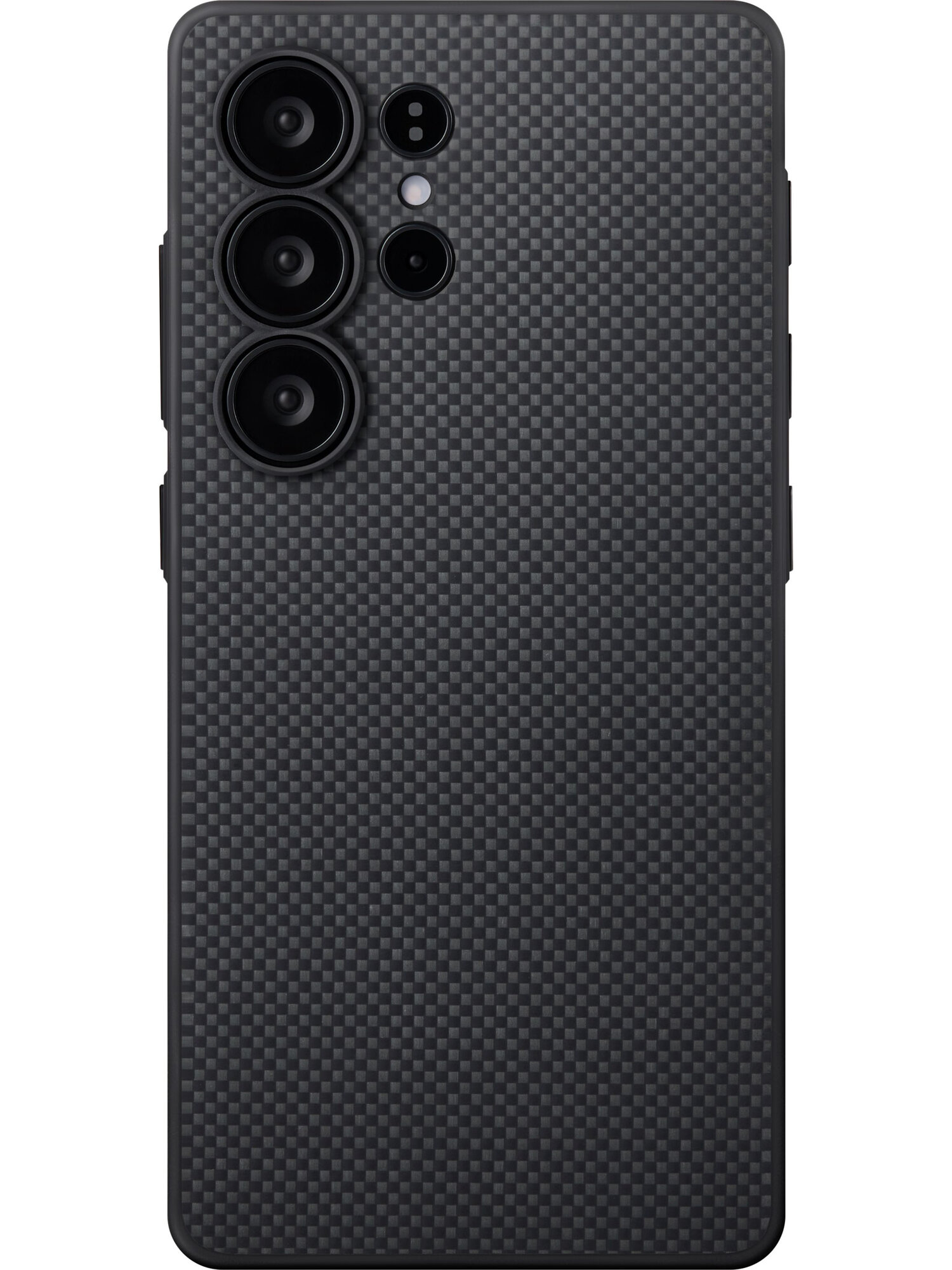 Чехол Pitaka PIN Button для Galaxy S25 Ultra, кевлар, черный