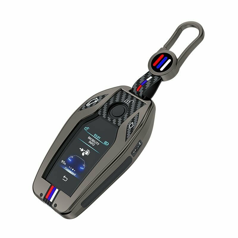 Чехол для Smart ключа BMW / БМВ Carbon grey