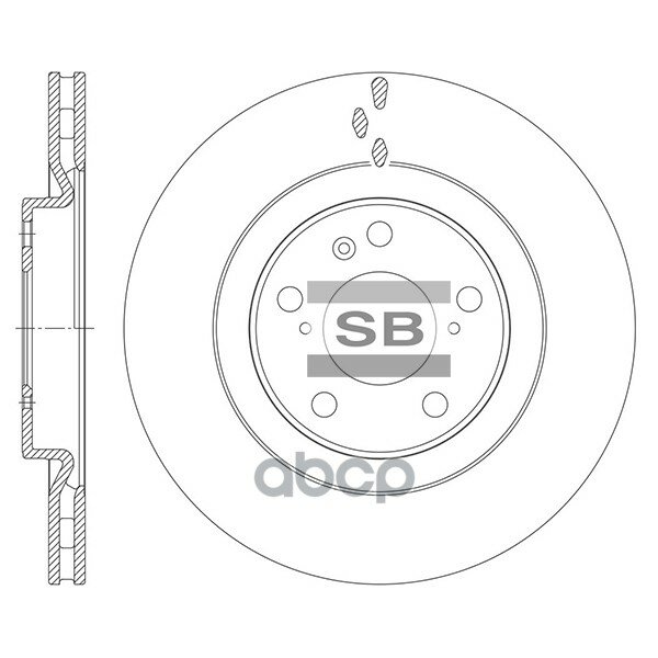 Диск тормозной пер. HAVAL JOLION 2WD OE 3501107XGW02A Sangsin brake арт. sd8534