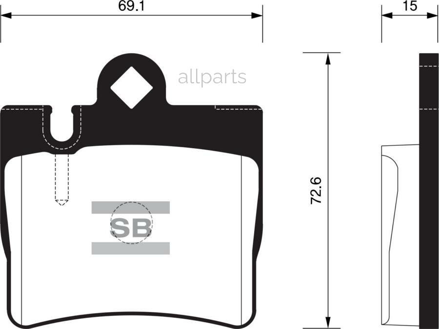 SANGSIN BRAKE SP2192 колодки тормозные задние SP2192