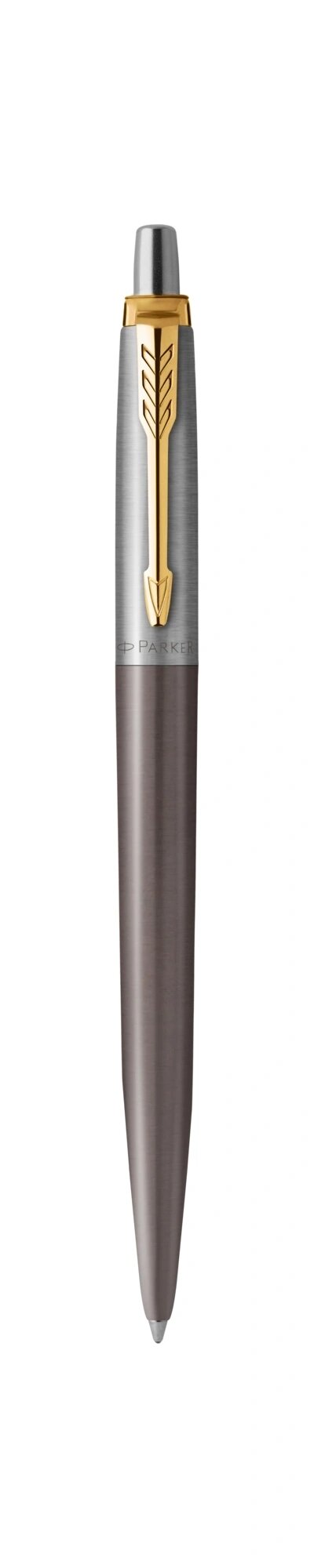 Ручка шариковая Parker Jotter Grey Core GT, цвет чернил синий, (2213723)