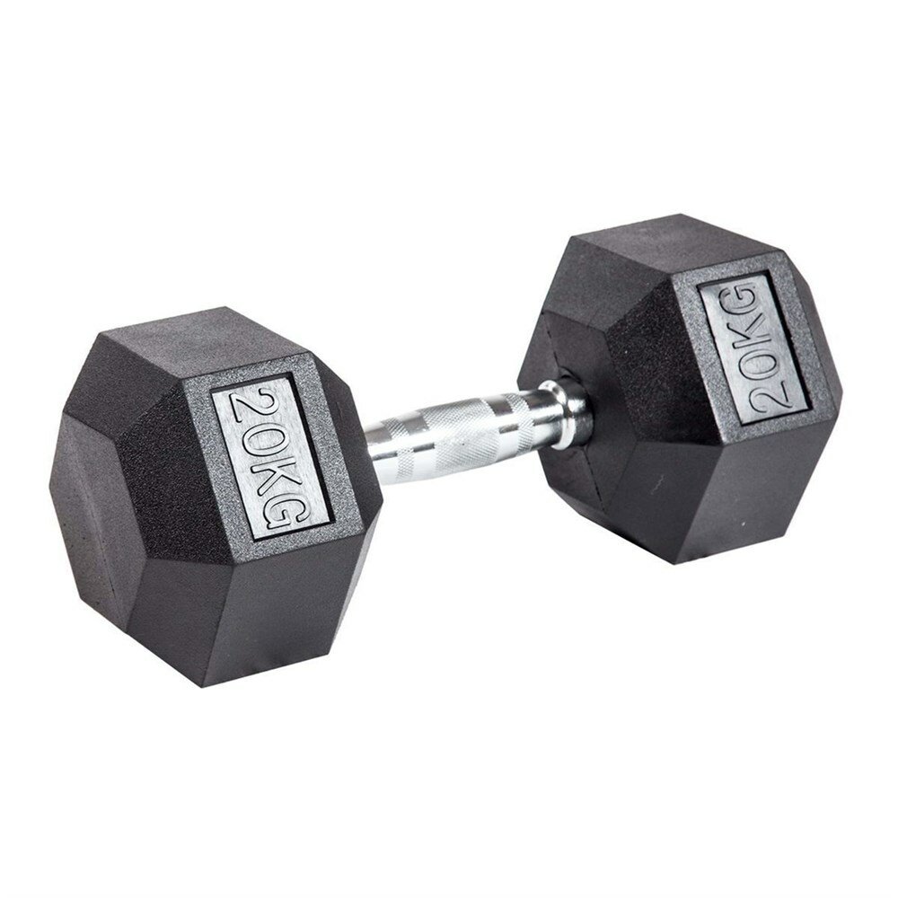 PROFI-FIT Гантель гексагональная обрезиненная PROFI-FIT 20 кг