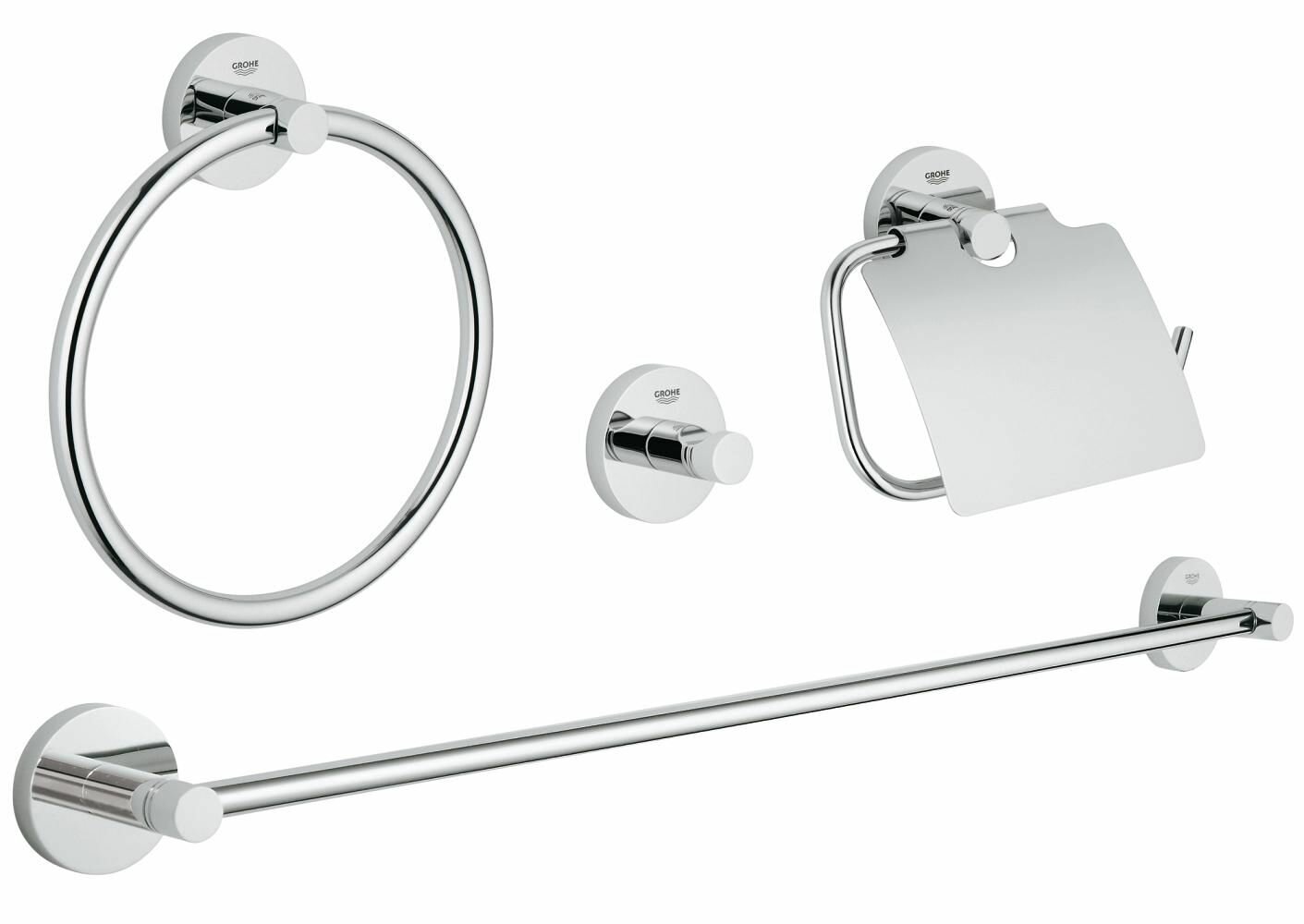 Essentials 4in1 Master bathroom accessories set, арт. 40776001